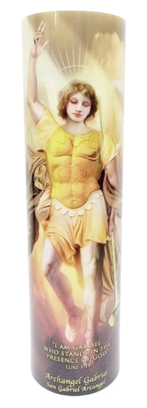 Archangel Gabriel LED Candle – San Juan Basilica Giftshop