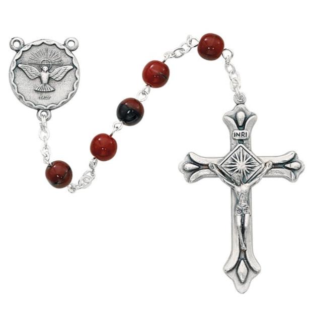 Holy Spirit Red and Black Rosary – San Juan Basilica Giftshop