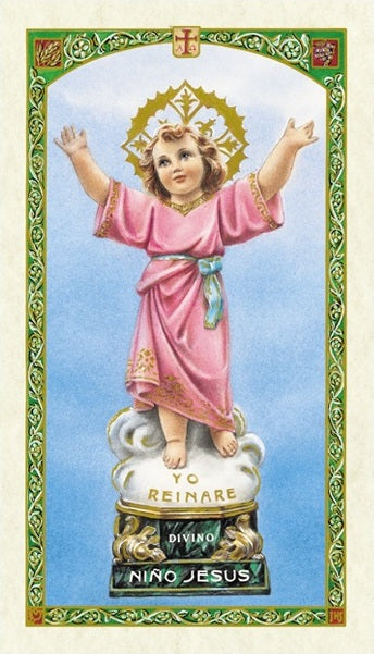 Prayer to The Divine Child Jesus Holy Prayer Card Laminated (ENGLISH/S ...