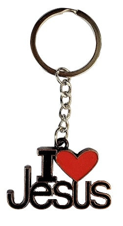 I Love Jesus Key Chain (MORE COLORS) – San Juan Basilica Giftshop