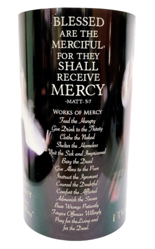 4x7 Divine Mercy LED Candle – San Juan Basilica Giftshop