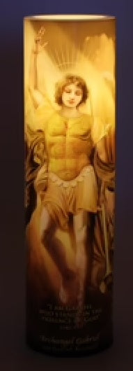 Archangel Gabriel LED Candle – San Juan Basilica Giftshop